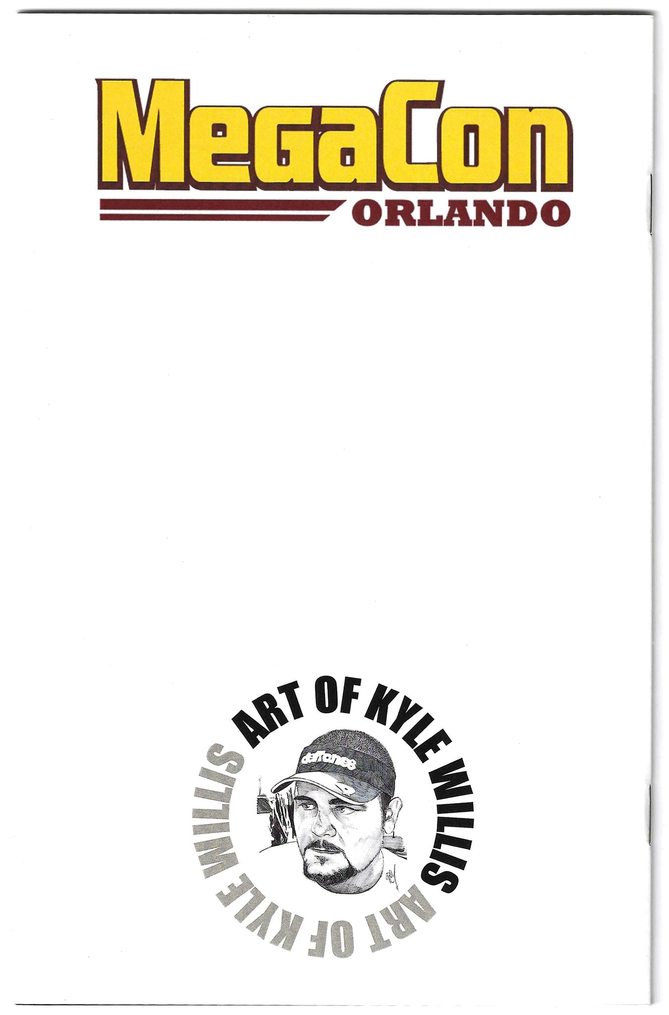 Kyle Willis MegaCon Orlando Print Book Blank Cover Jam Sketch by Chris ...