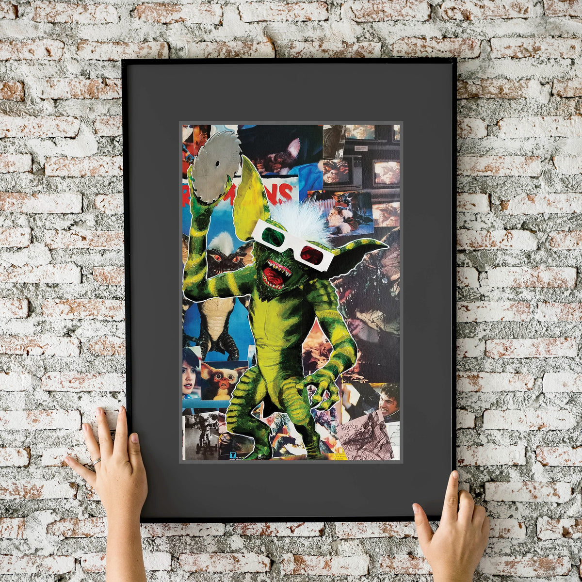 Horror Gremlins Spike Collage Painting 11x17 Fine Art Print – Cowabunga ...