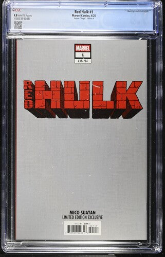 Red Hulk #1: Suayan "Virgin" Edition A 2025 CGC 9.8 – Cowabunga Comics ...